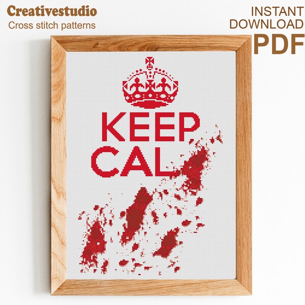 Keep Calm Embroidery - Etsy