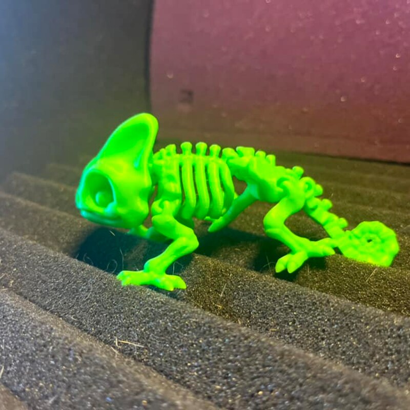 Blue Chameleon Toy - Etsy