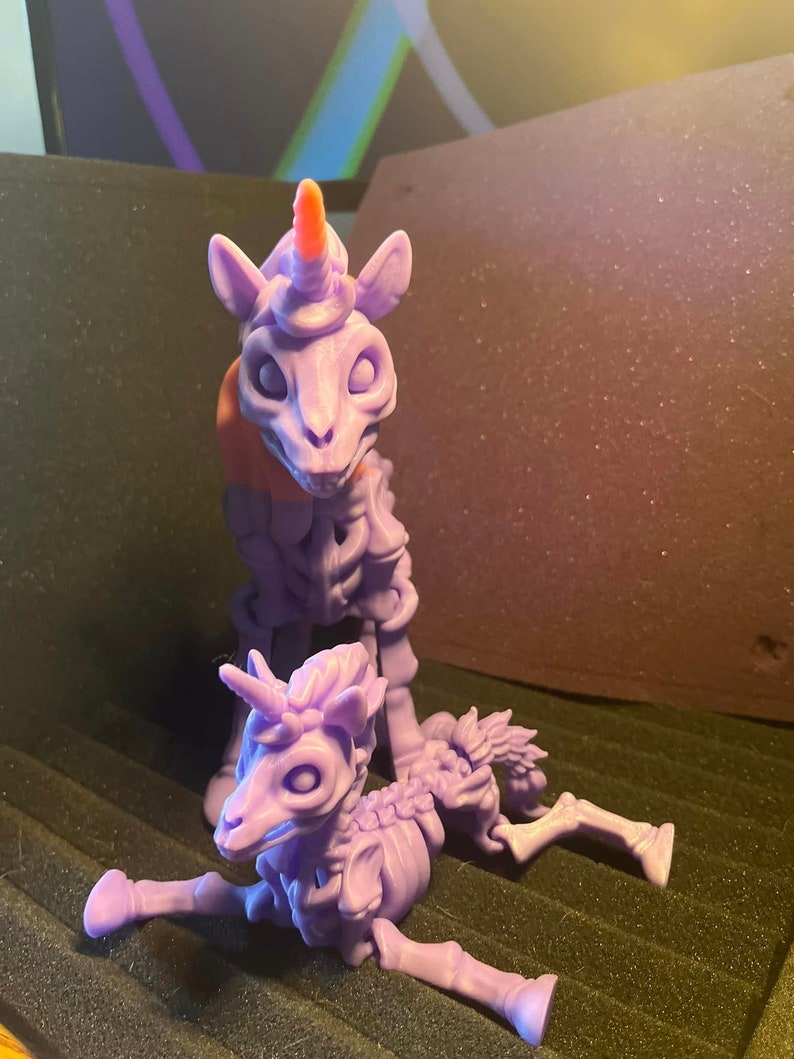 Skeleton Unicorn 3d Articulated Medium - Etsy