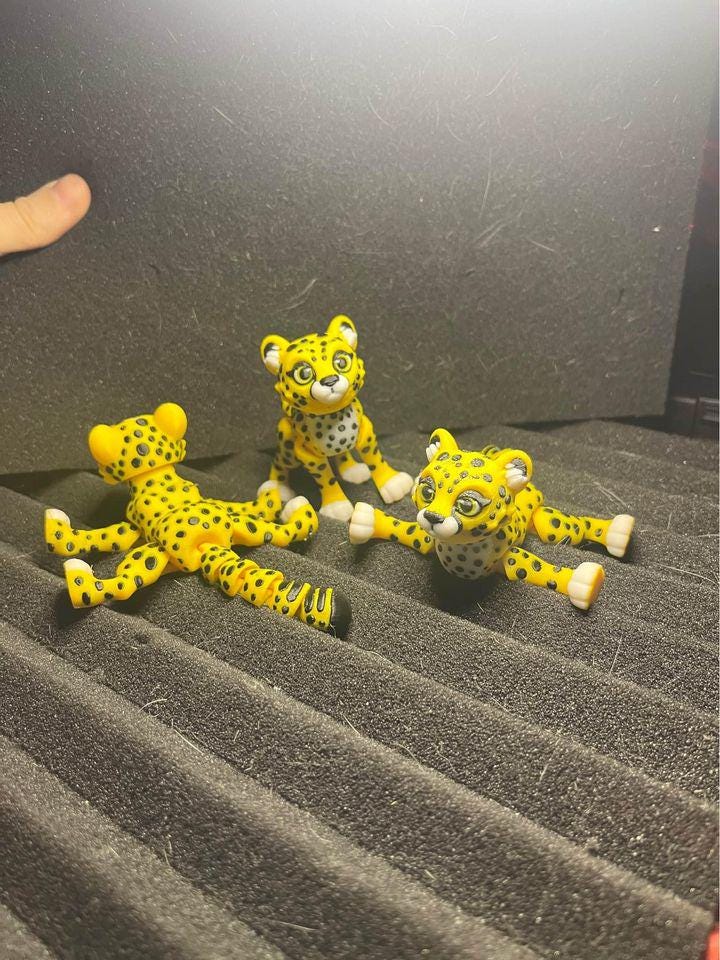 3D Printed Cheetah - Etsy