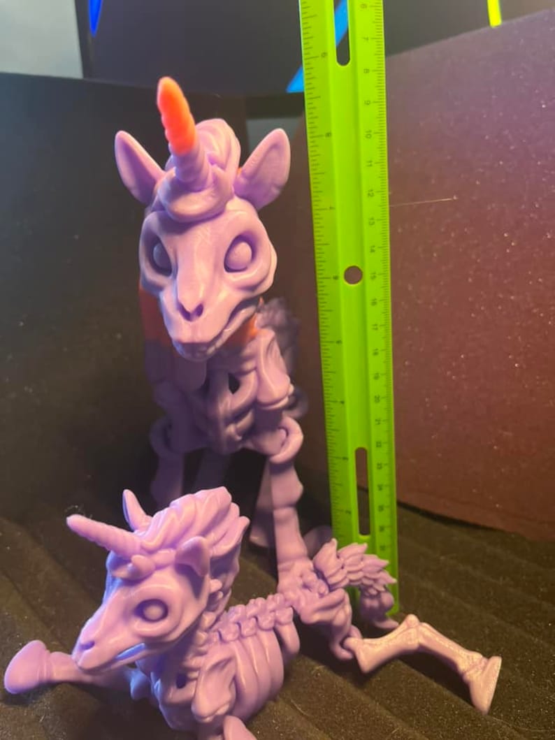 Skeleton Unicorn 3d Articulated Medium - Etsy