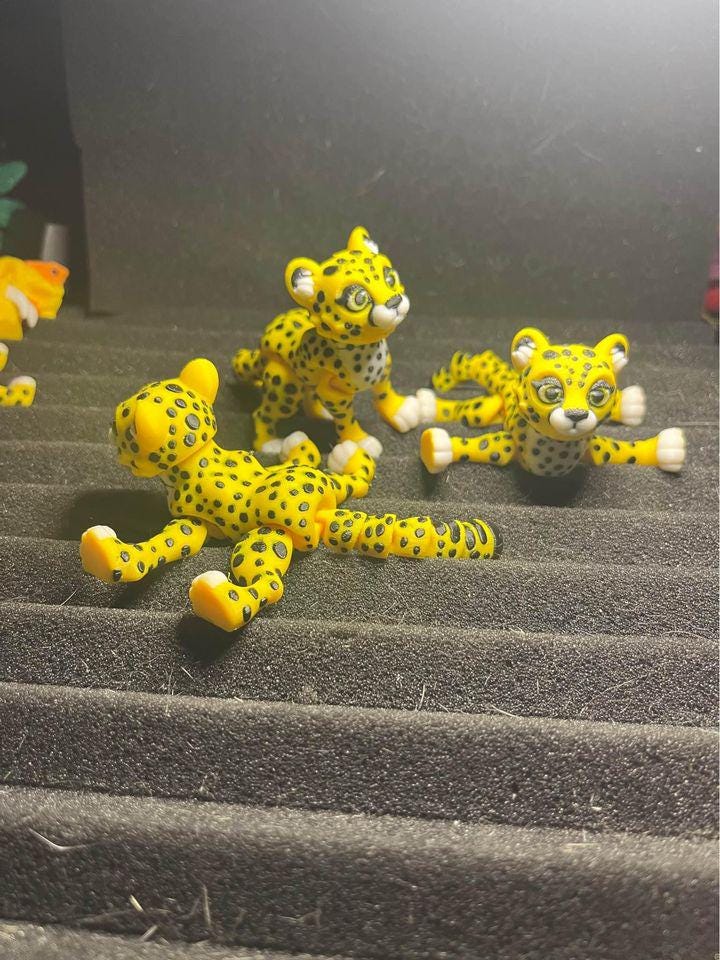 3D Printed Cheetah - Etsy
