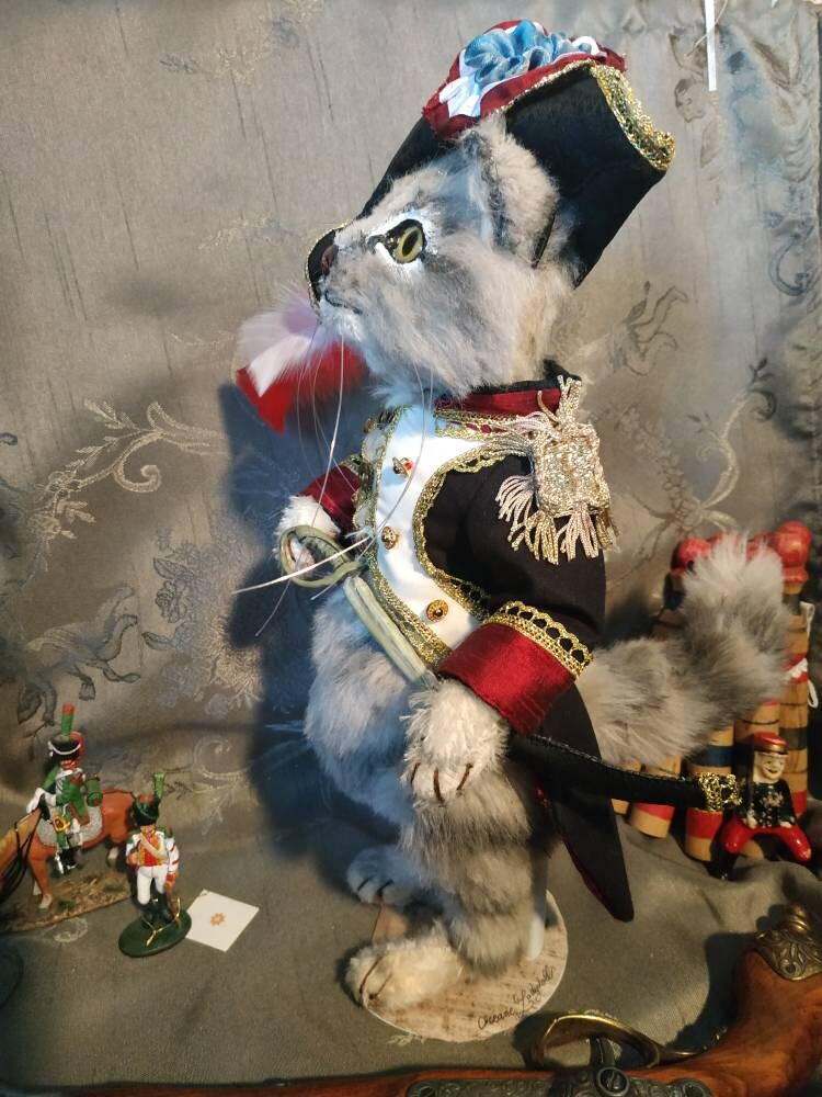 Chapoléon. Cat in Napoleonic Costume. Collectible Plush Toy - Etsy