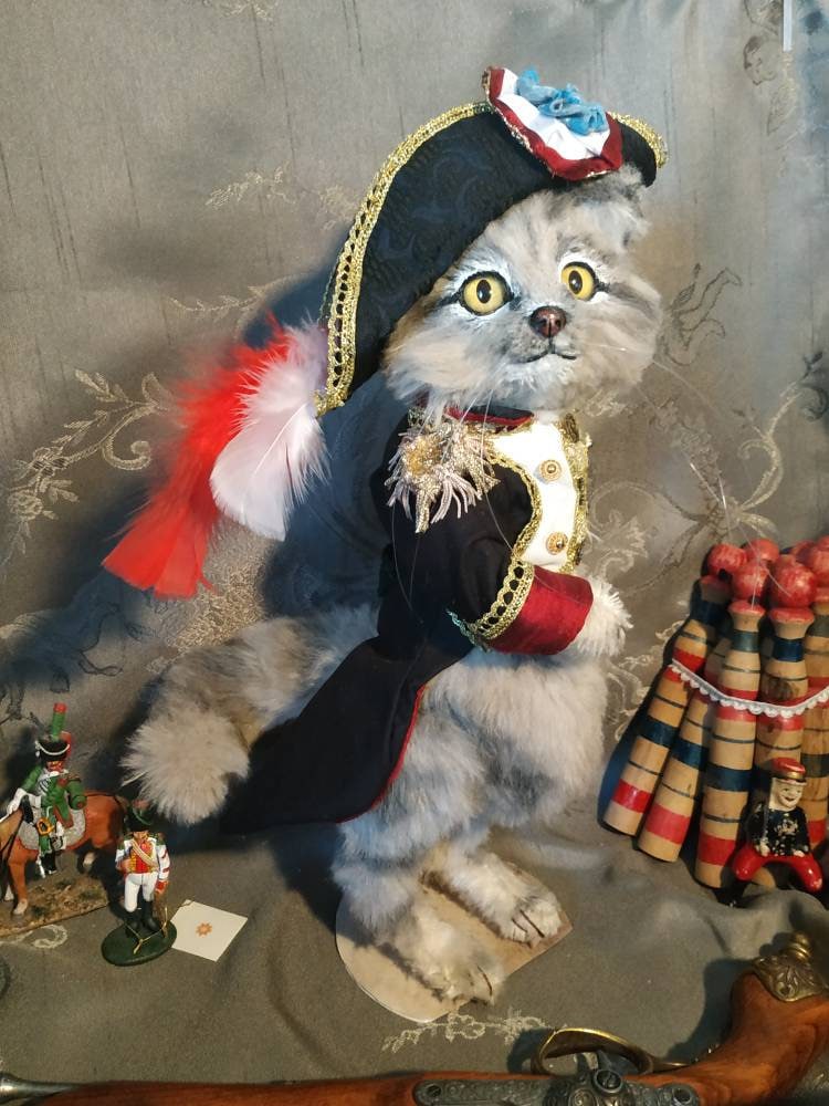 Chapoléon. Cat in Napoleonic Costume. Collectible Plush Toy - Etsy
