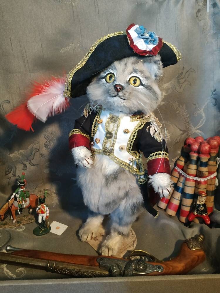 Chapoléon. Cat in Napoleonic Costume. Collectible Plush Toy - Etsy