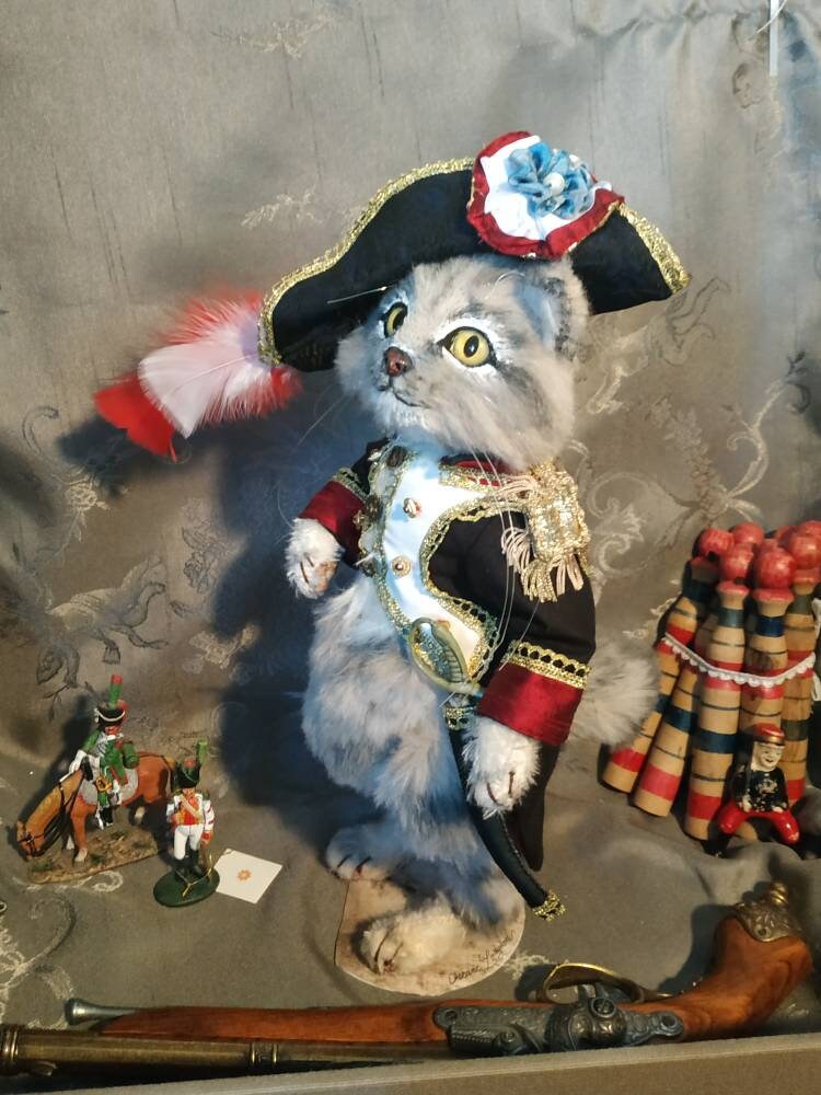 Chapoléon. Cat in Napoleonic Costume. Collectible Plush Toy - Etsy