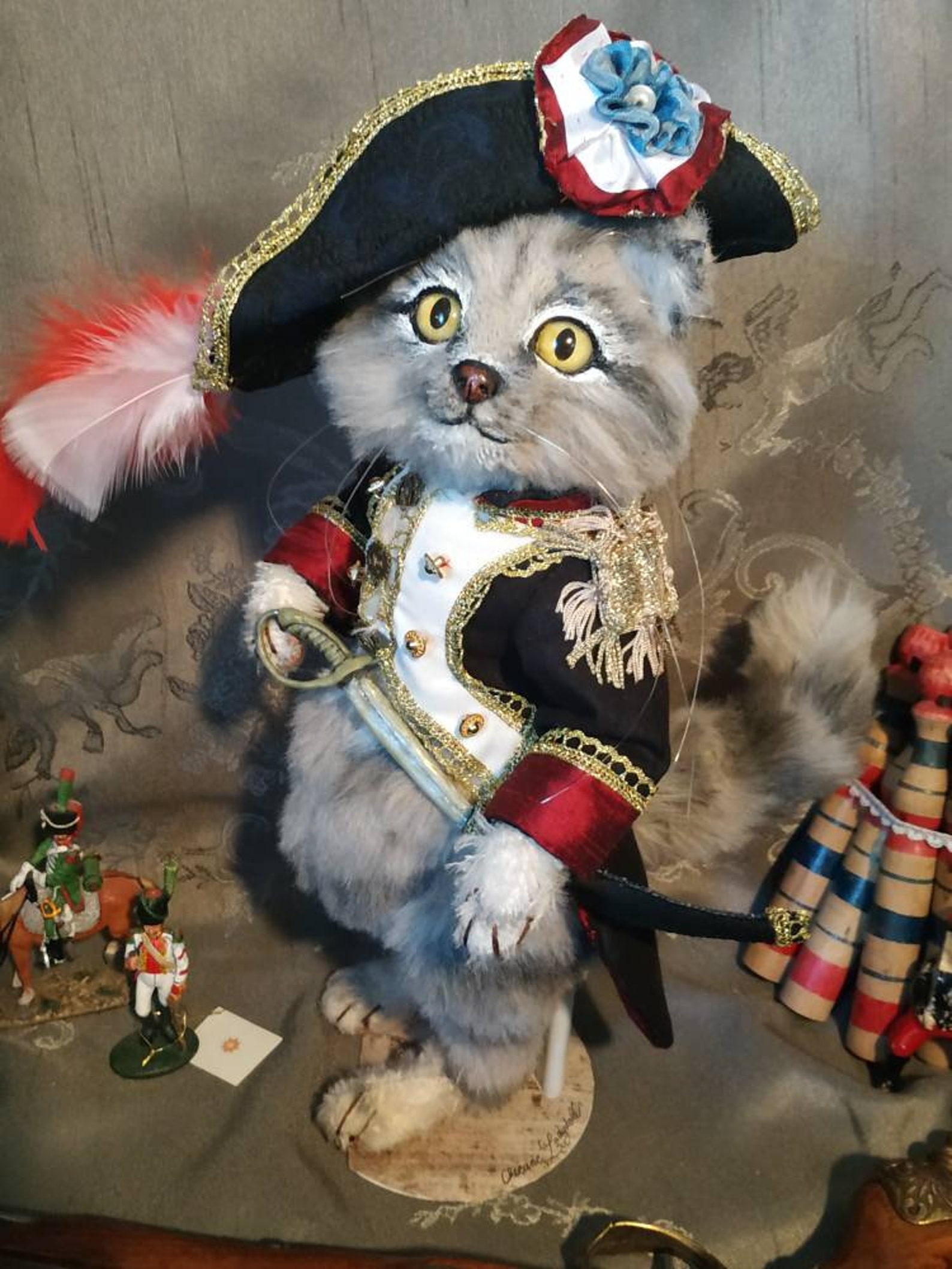 Chapoléon. Cat in Napoleonic Costume. Collectible Plush Toy - Etsy