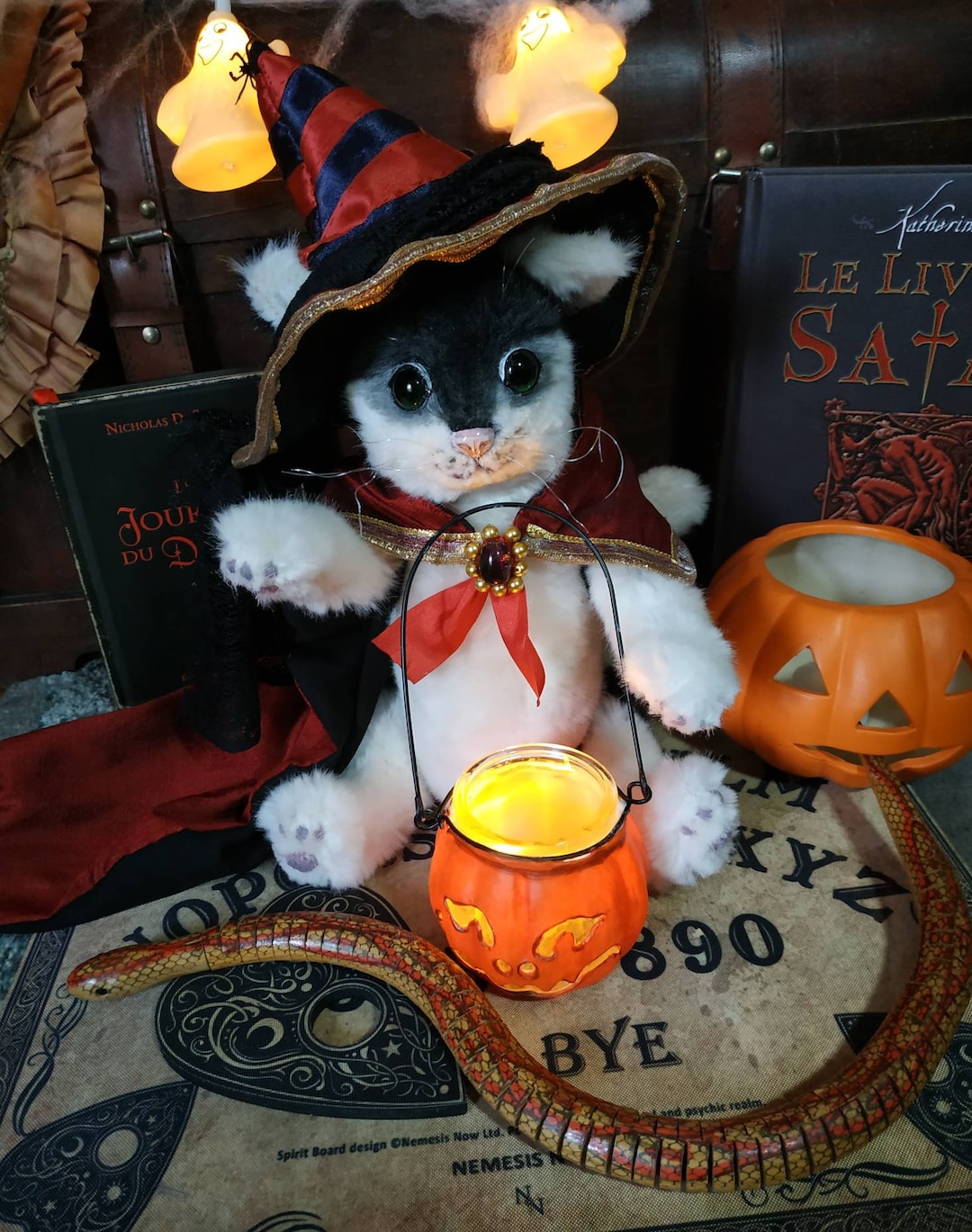 Witch Cat Lilith. Handmade Plush, Unique Model. - Etsy