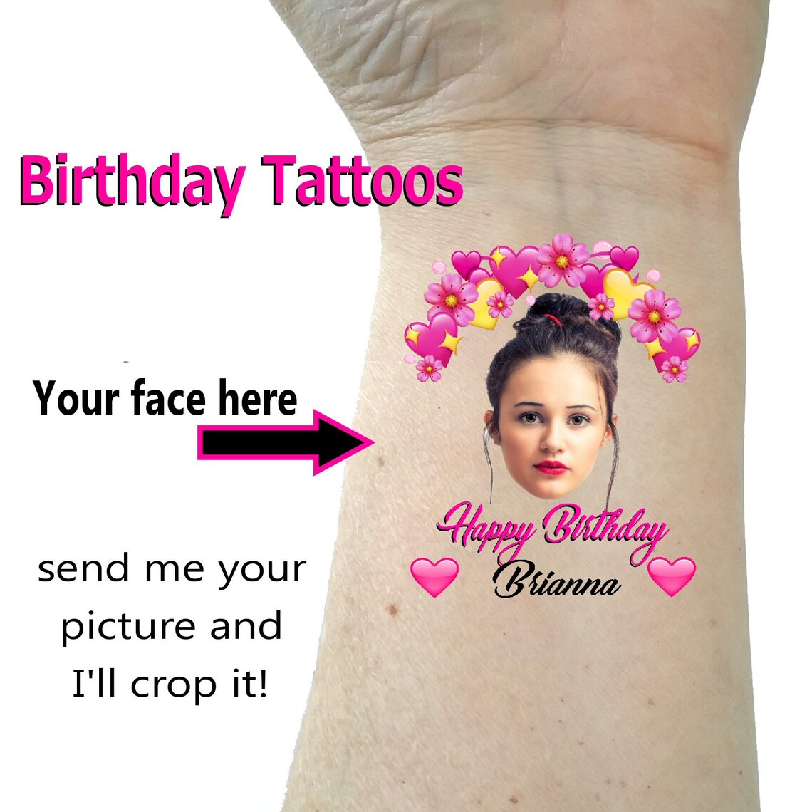 Birthday Tattoos Temporary Tattoos Fake Tattoos 21st Birthday Happy ...