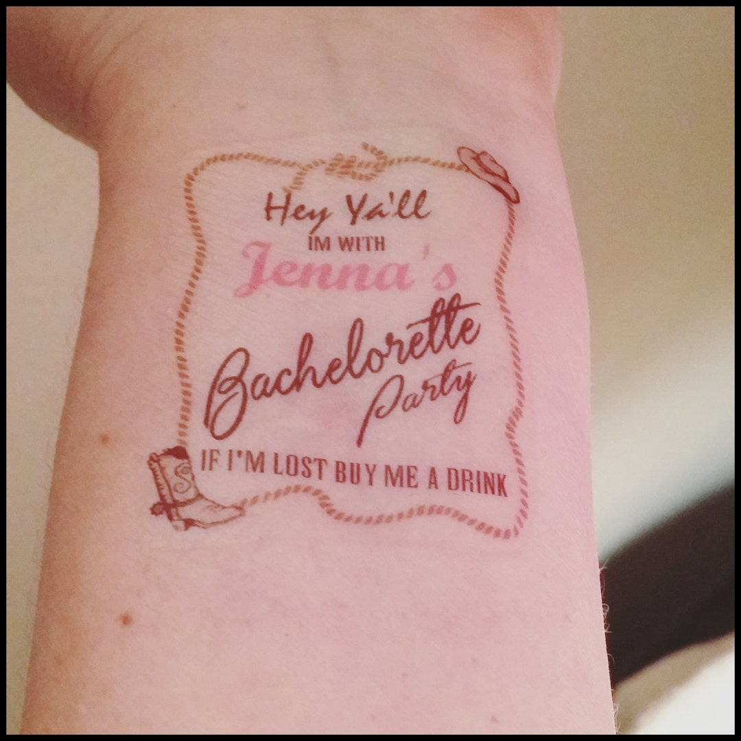 Bachelorette Tattoos Temporary Tattoos Fake Tattoos Set of 15 ...