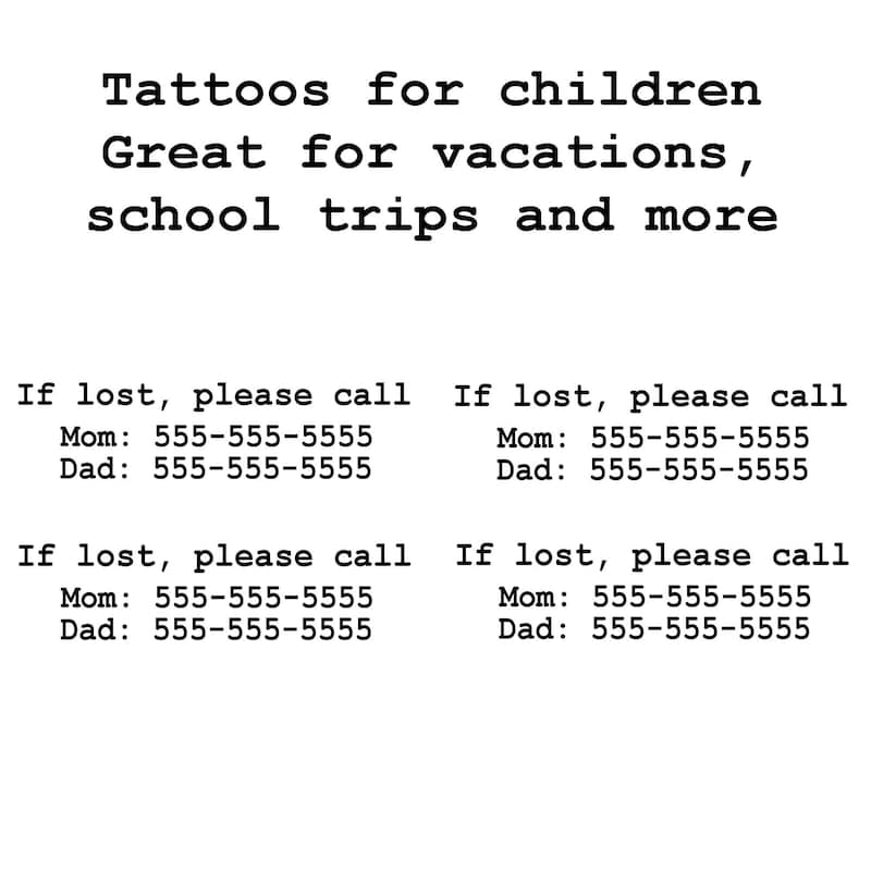Fake Tattoos Of People Etsy