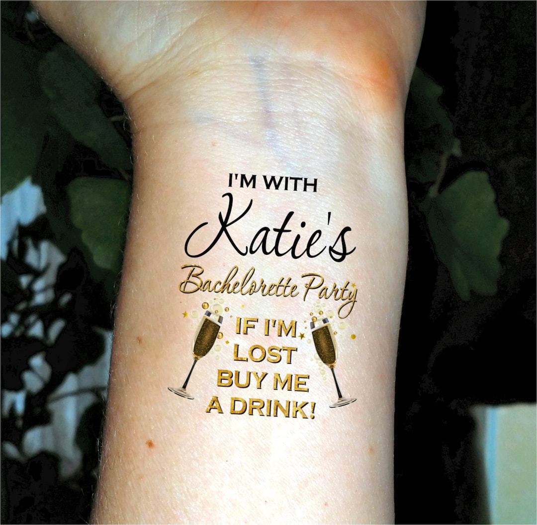 Bachelorette Tattoos Bachelorette Party Tattoos Temporary Tattoos Fake ...