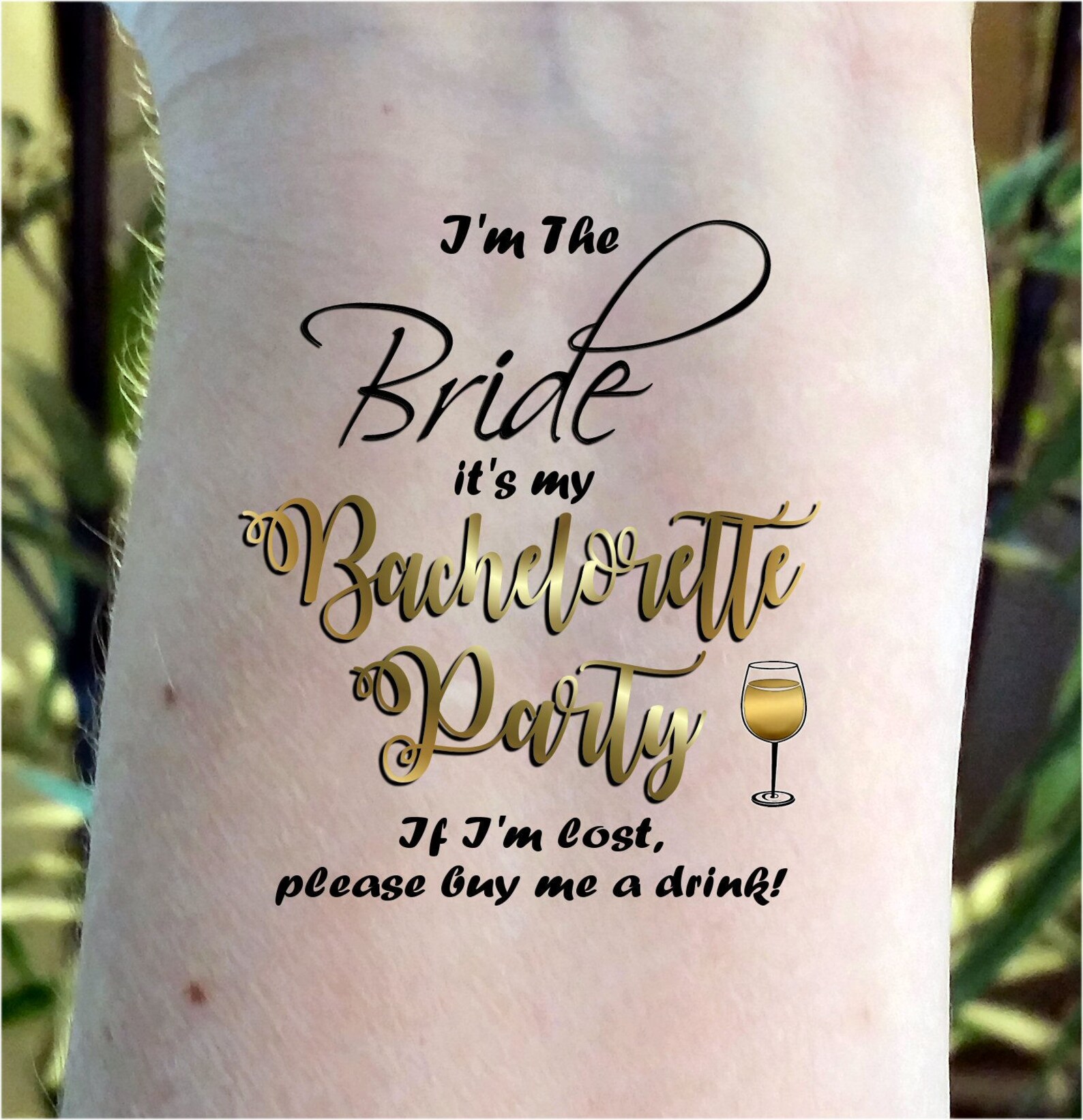 Bachelorette Party Tattoos Custom Tattoo Personalized Tattoos ...