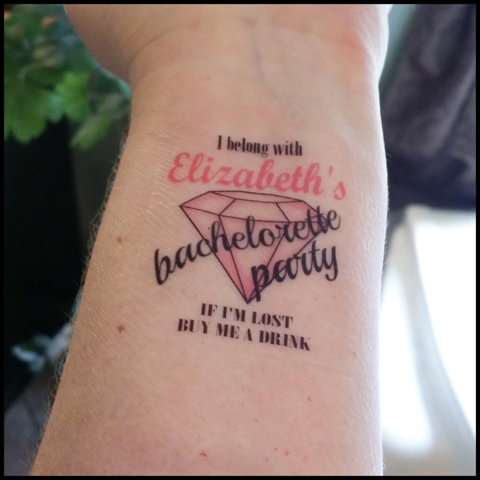 Bachelorette Party Tattoos Temporary Tattoos Fake Tattoos Bachelorette ...
