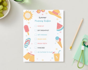 Printable Editable SUMMER Bucket List for Kids Kids Bucket List Summer ...