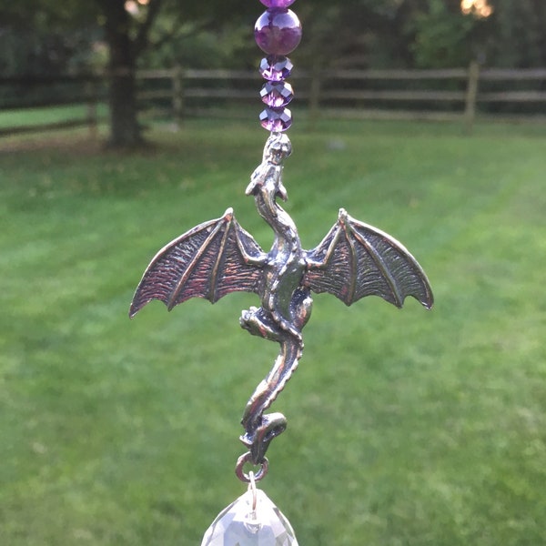 Dragon Crystal Car Charm - Etsy