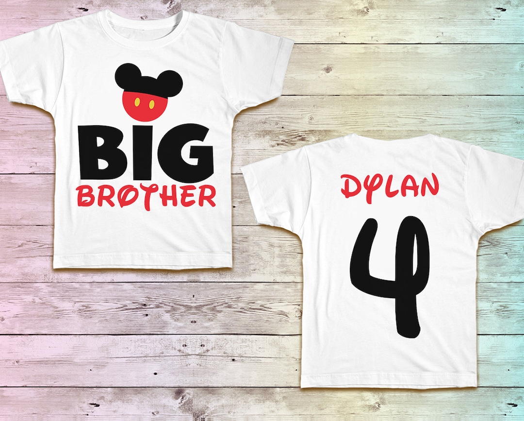 Big Brother Disney Shirt, Big Brother Mickey Shirt, Disney Vacation ...