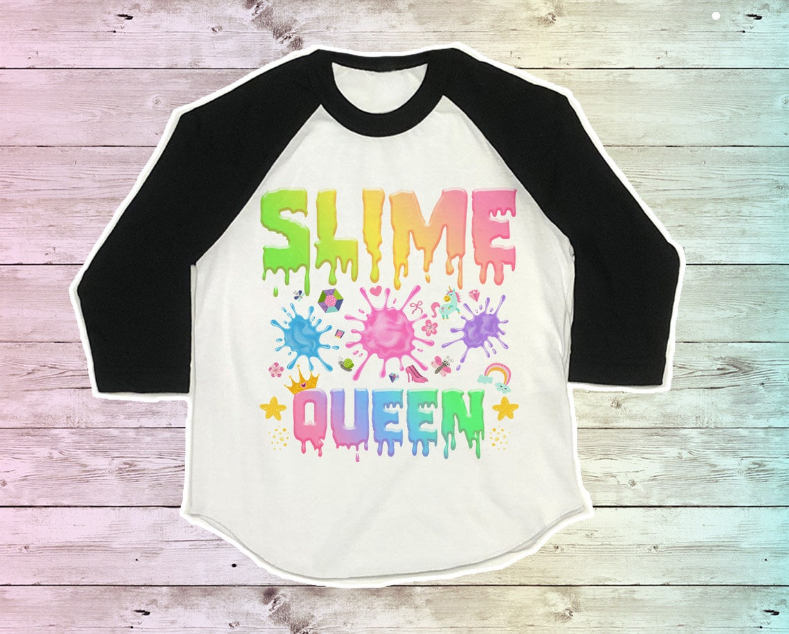 Slime Birthday Shirt Slime Birthday Party Slime Queen Pastel | Etsy