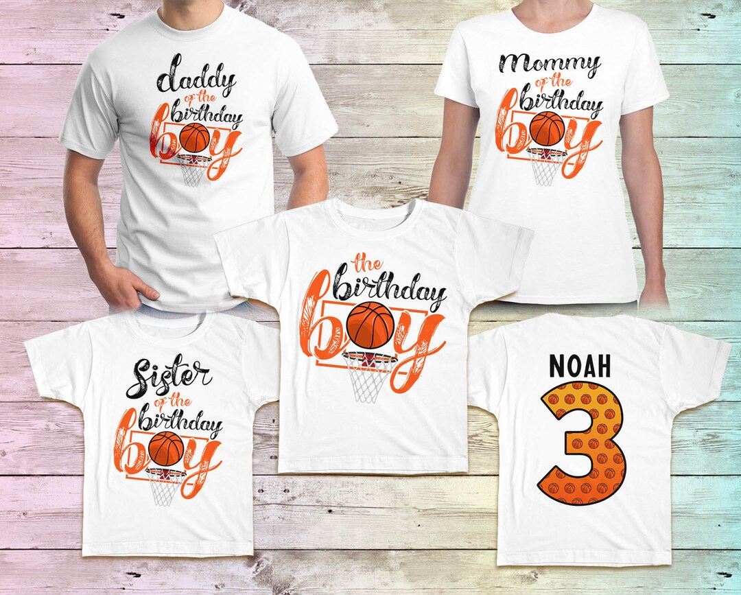 Basketball Birthday Shirt, Basketball Family Birthday Shirt, Basketball ...