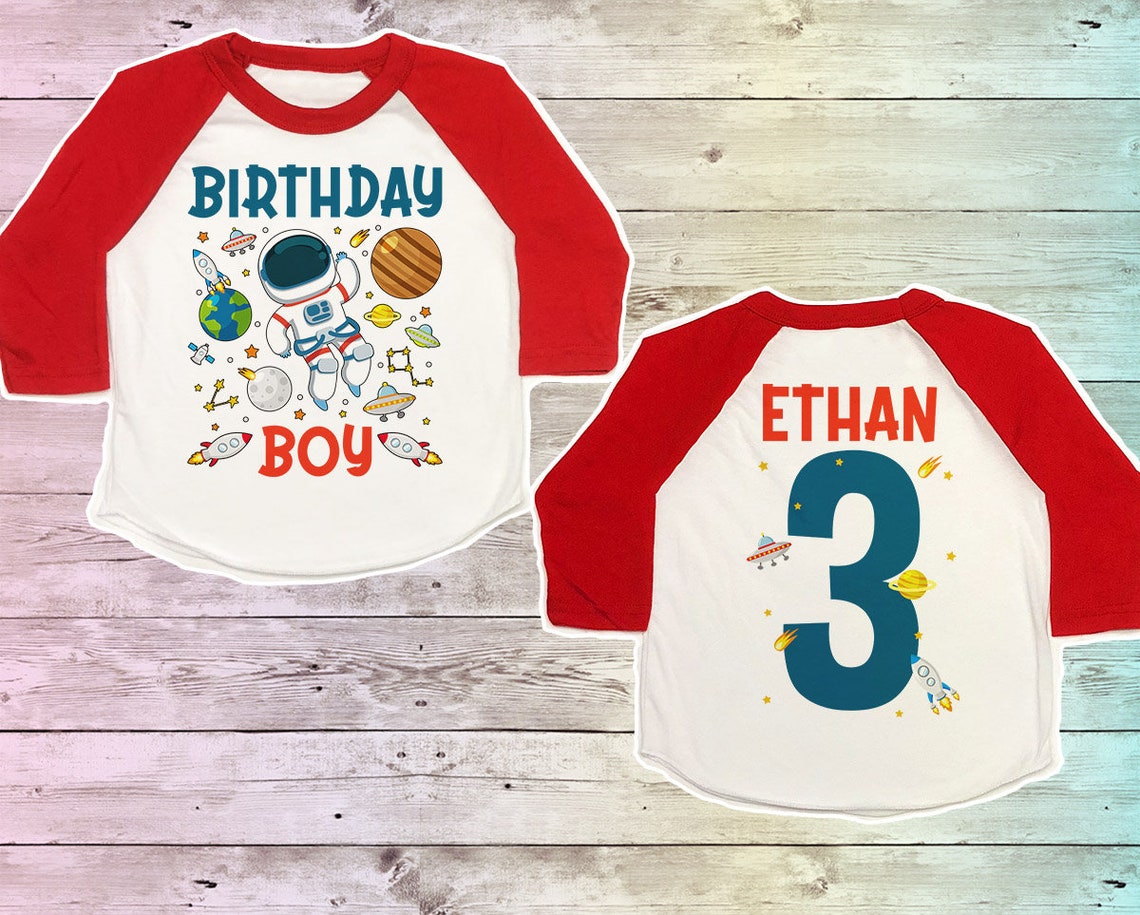 Astronaut Birthday Shirt Astronaut Family Birthday shirt | Etsy