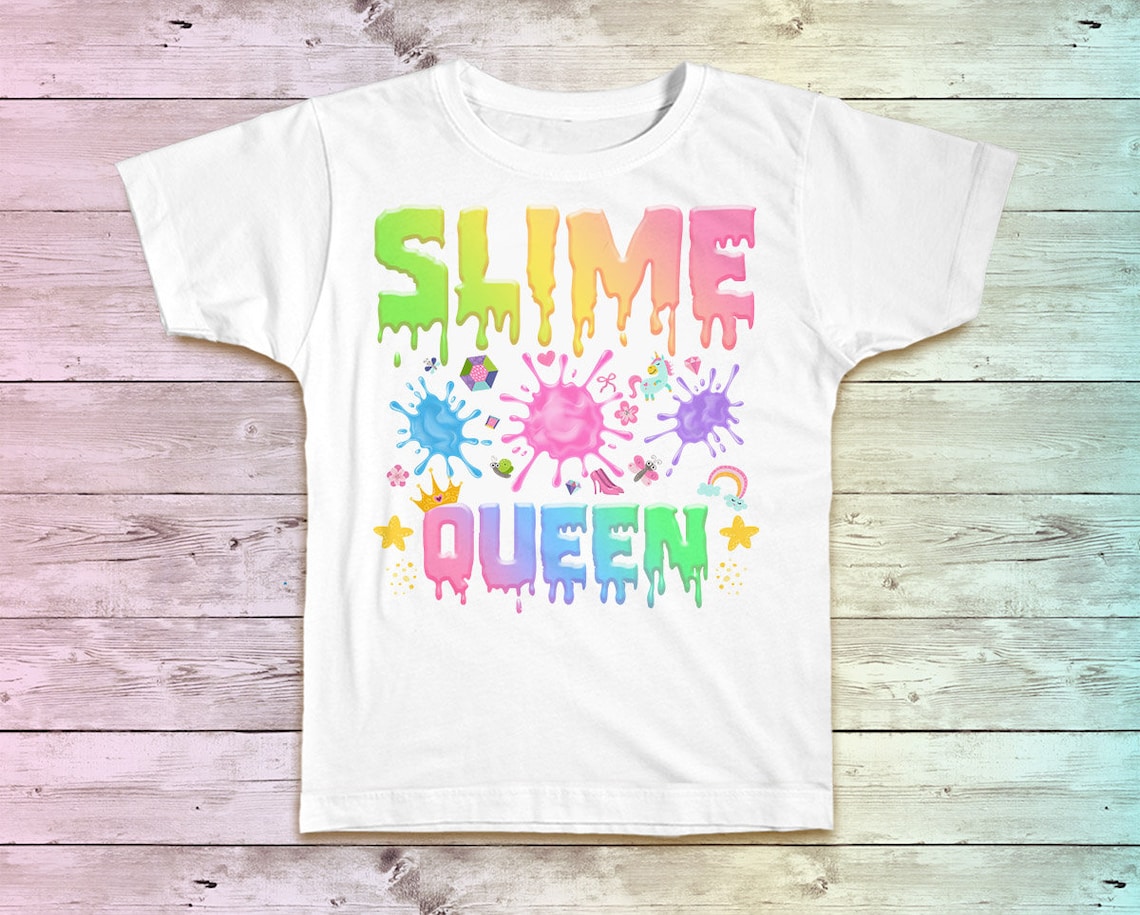 Slime Birthday Shirt Slime Birthday Party Slime Queen - Etsy