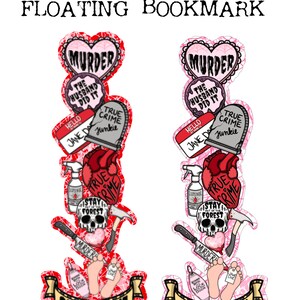 True Crime Themed Stacked Bookmark for Happy Planner - Etsy