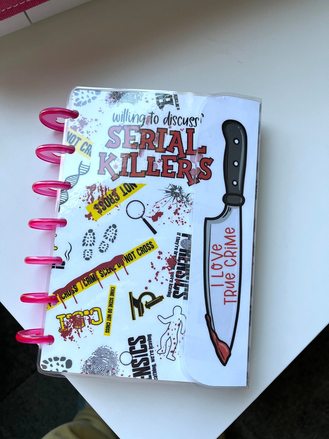 True Crime Inspired Cover planner Keeper Style With Flap Enclosure for ...