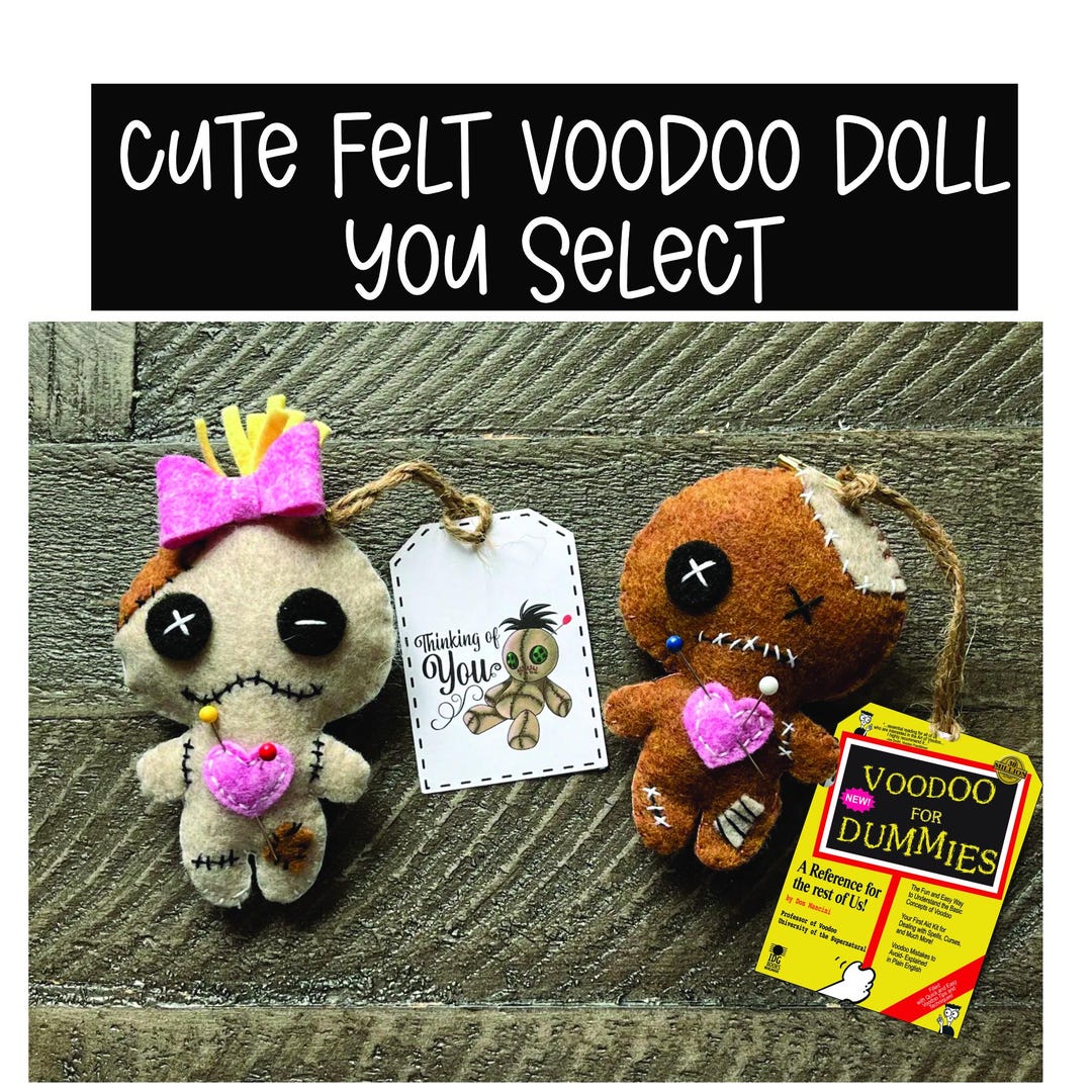Cute Felt Handmade Handsewed Fun Voodoo Dolls for Funny Gift, Just to ...