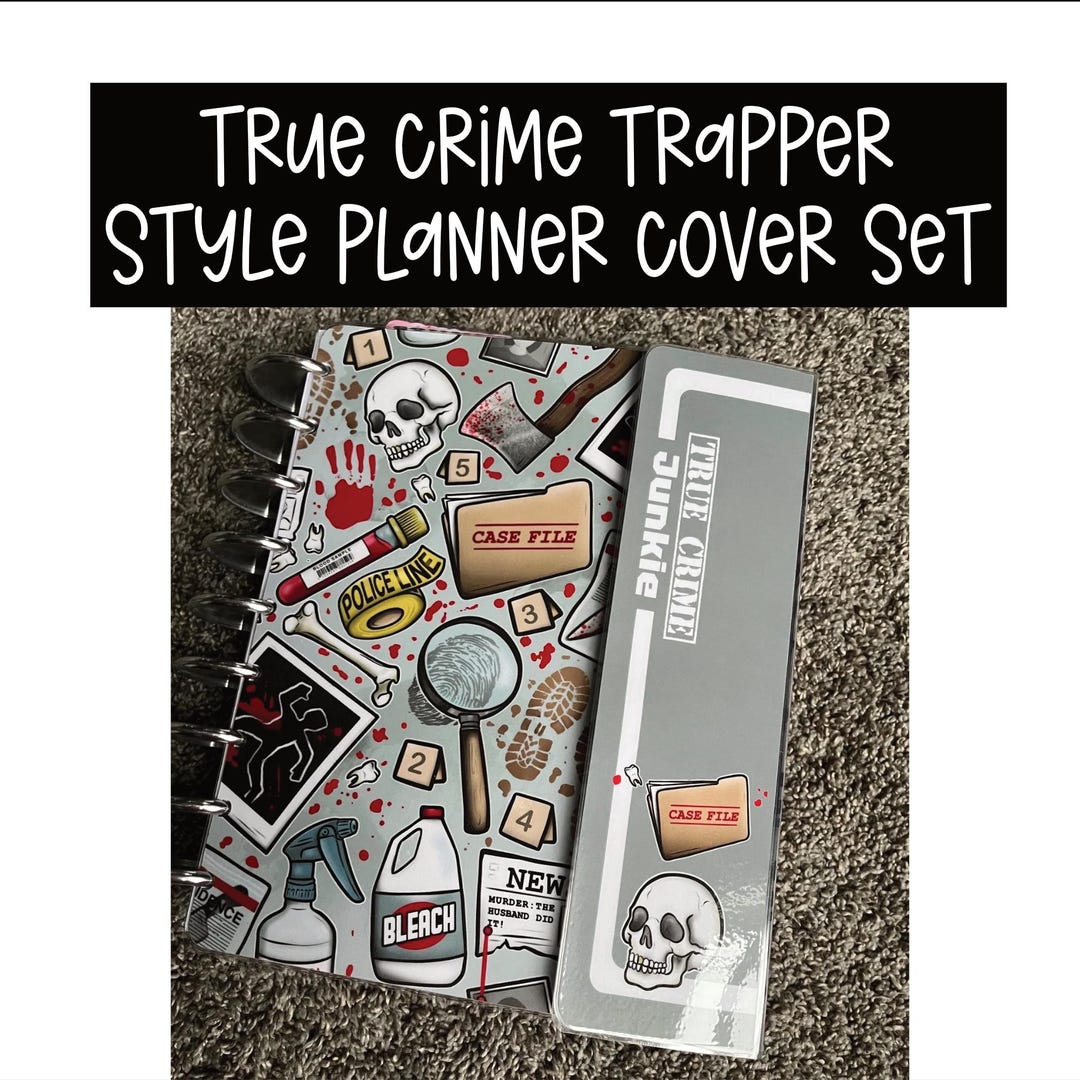 True Crime Inspired Cover "planner Keeper" Style With Flap Enclosure ...