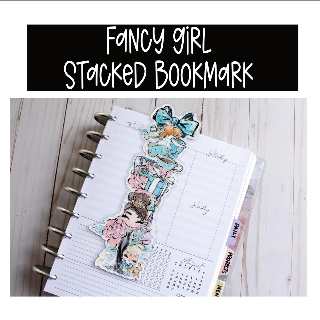 Fancy Inspired Bookmark Travelers Notebook Planner Ring Planner Bujo - Etsy
