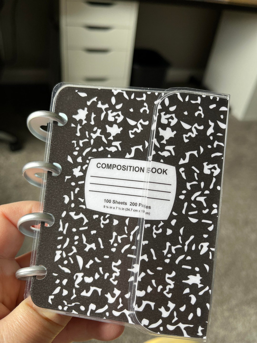 Composition Notebook Inspired Cover trapper Keeper Style With Flap ...