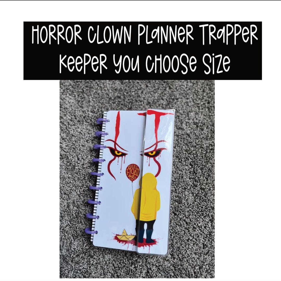 It Clown Horror Inspired Planner Inspired Cover "planner Keeper" Style ...