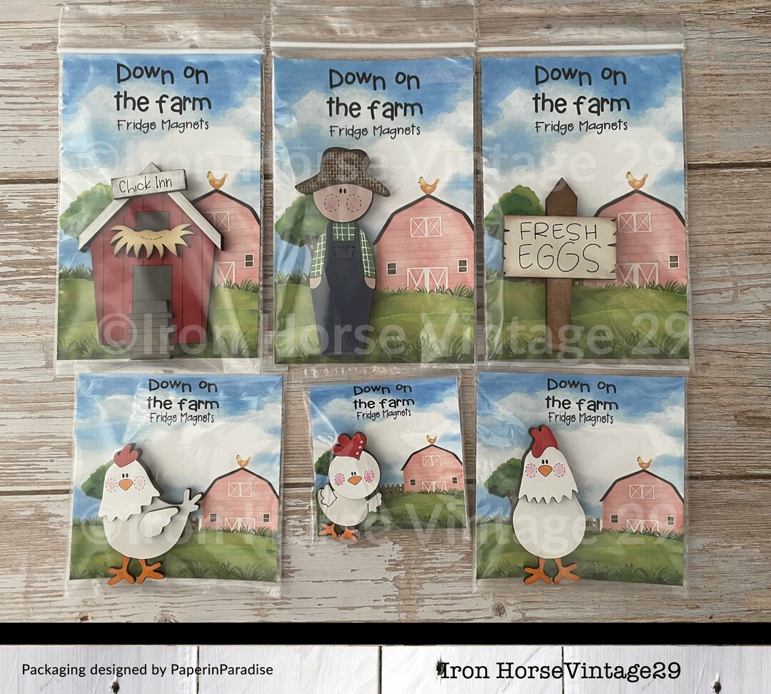 Down on the Farm Printable Insert for Laser Cut Magnets Files - Etsy