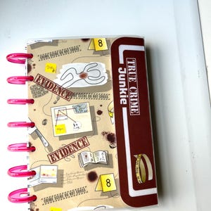 True Crime Inspired Cover "planner Keeper" Style With Flap Enclosure ...