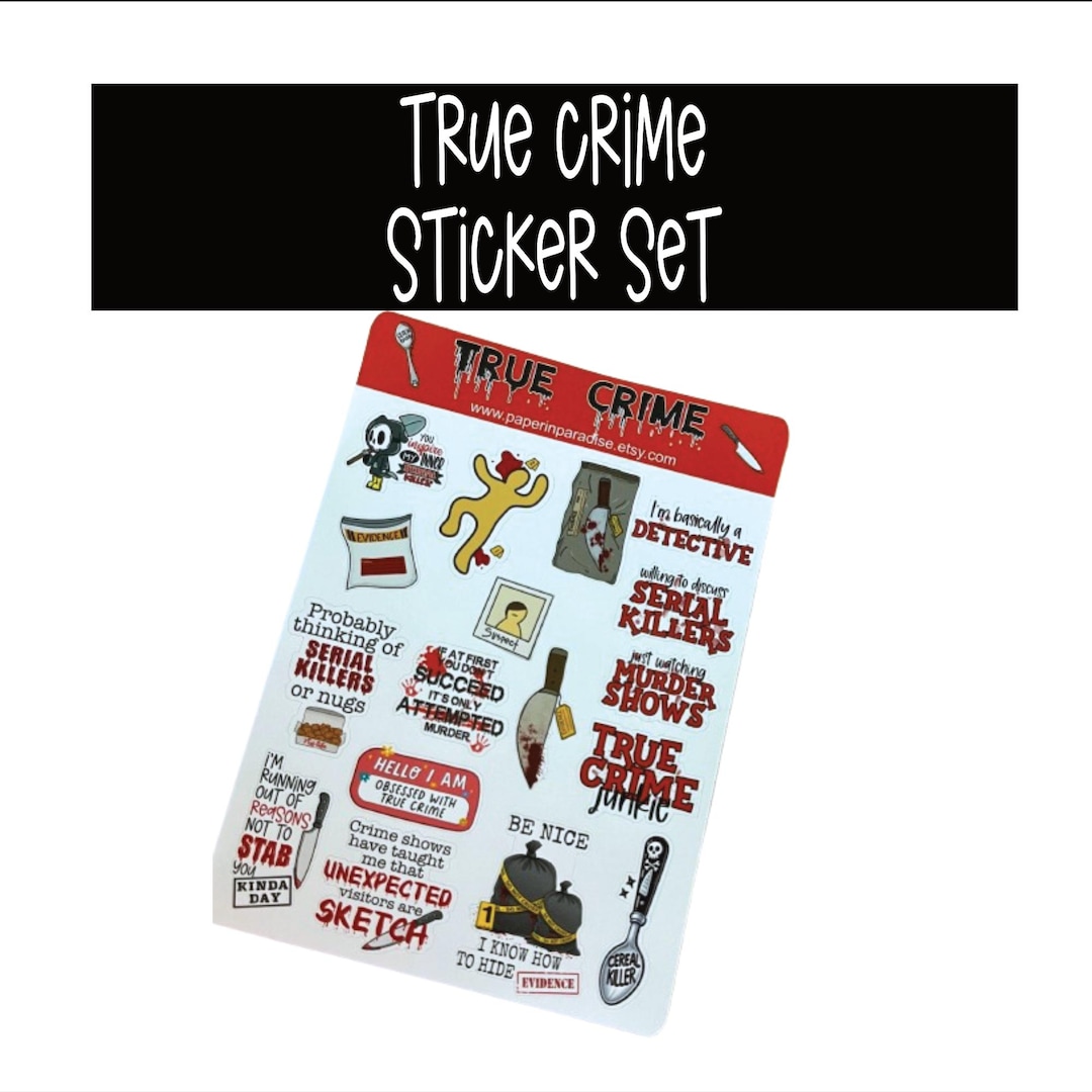 True Crime Stickers for Your Planner or Calendar Filofax Happy Planner ...