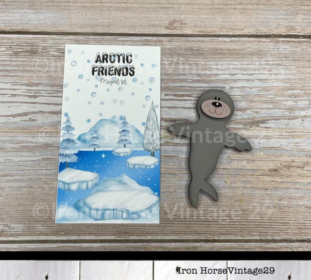 Arctic Friends Printable Insert for Laser Cut Magnets Files - Etsy