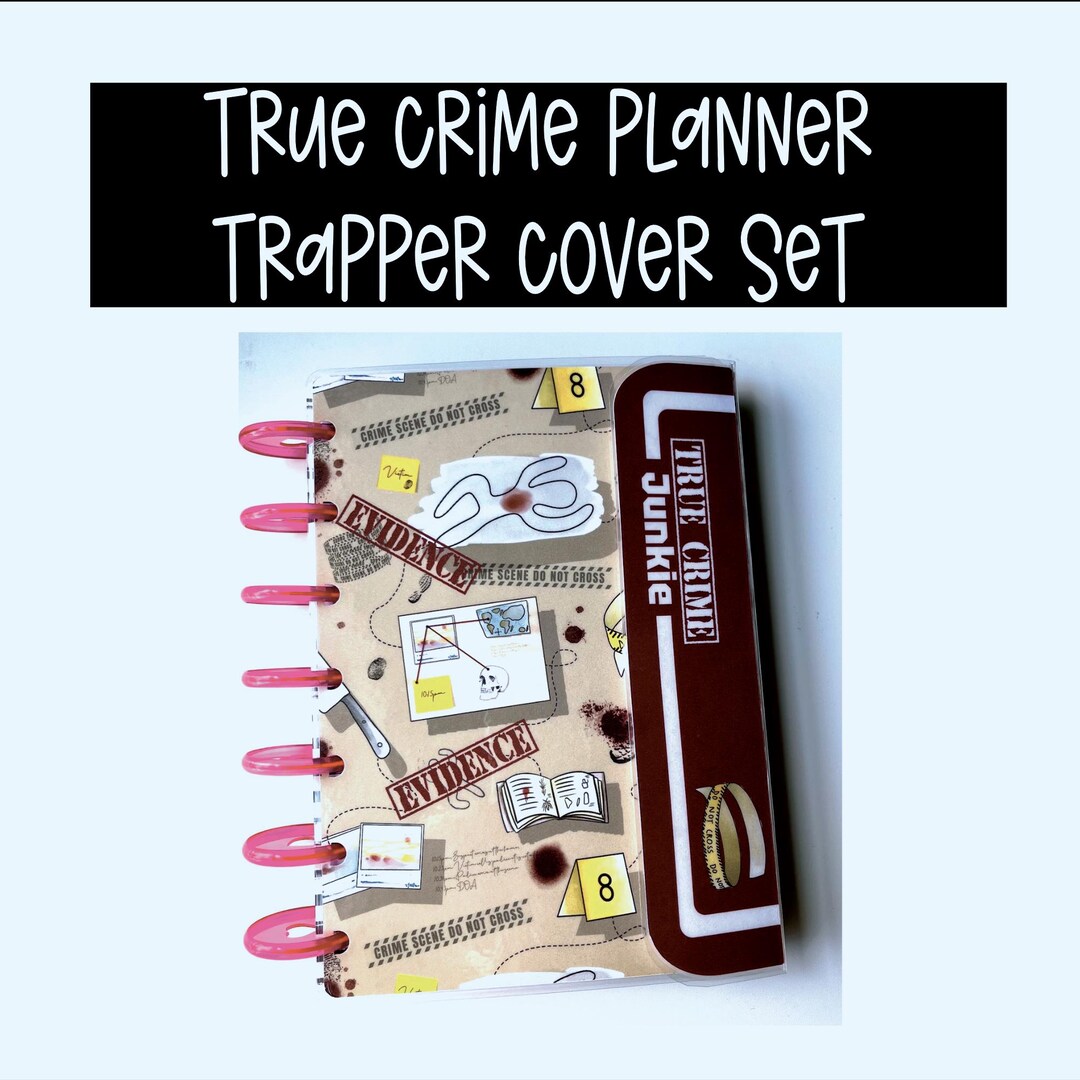 True Crime Inspired Cover "planner Keeper" Style With Flap Enclosure ...