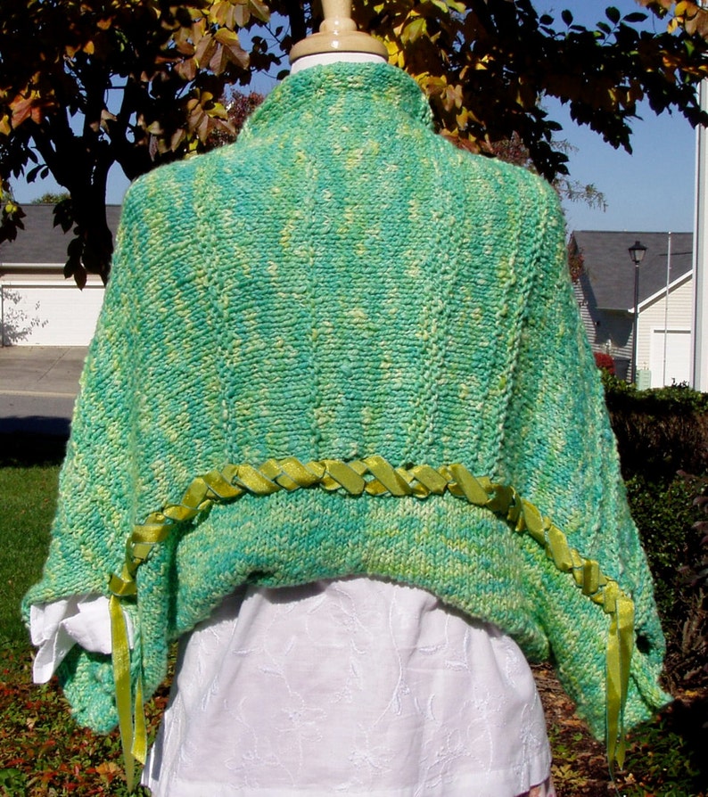 Origami Shrug knitting Pattern. Detailed Pattern for Knitting This ...