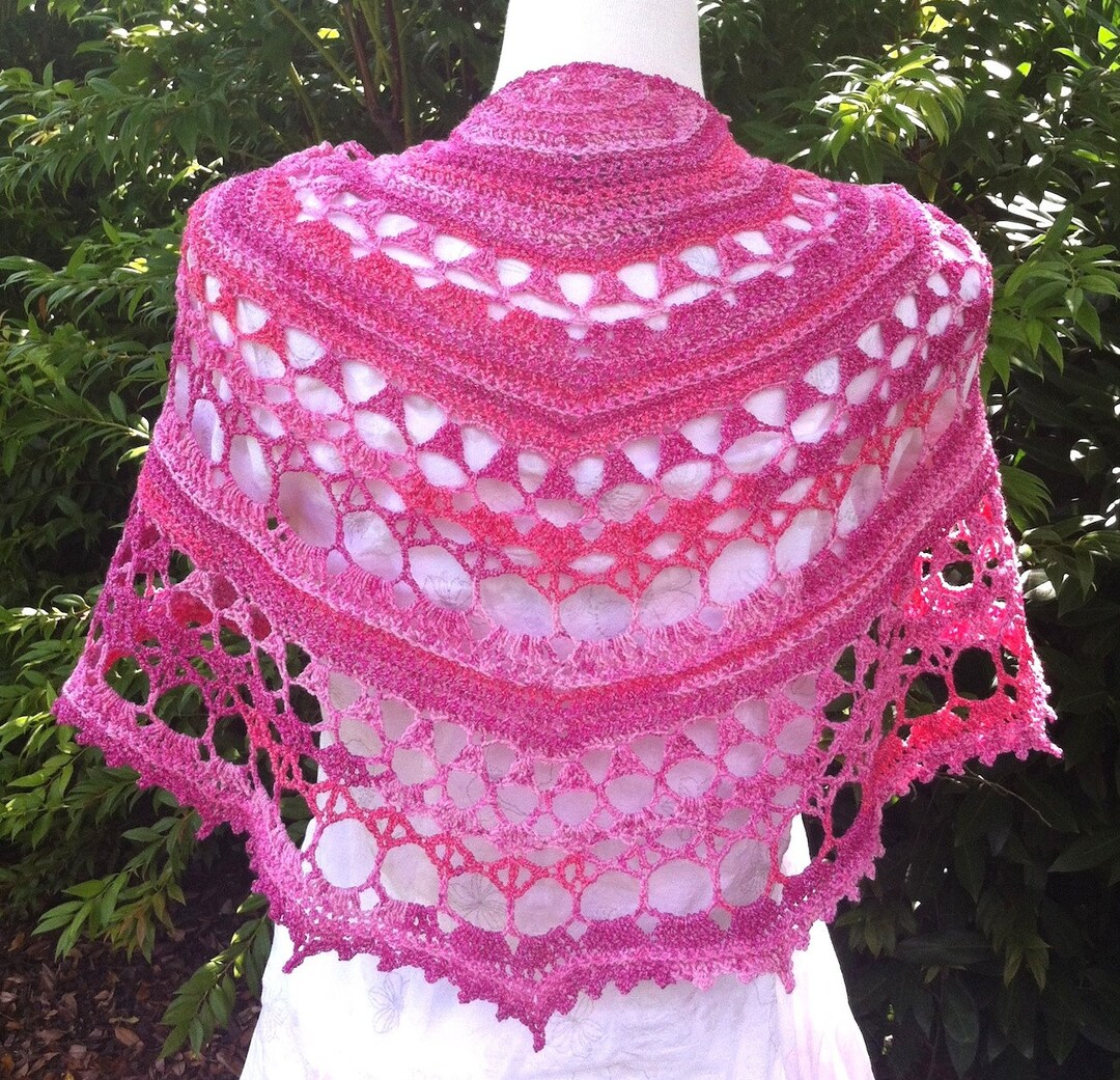 Cherry Grove Shawlette (crochet Pattern). Detailed Pattern to Make This ...