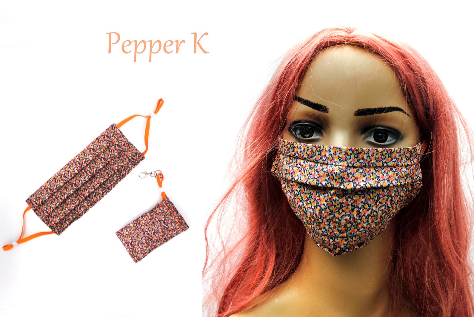 Made of Liberty Print Fabric Face Mask With Face Mask Bag - Etsy UK