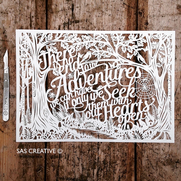 Papercut Template - Etsy