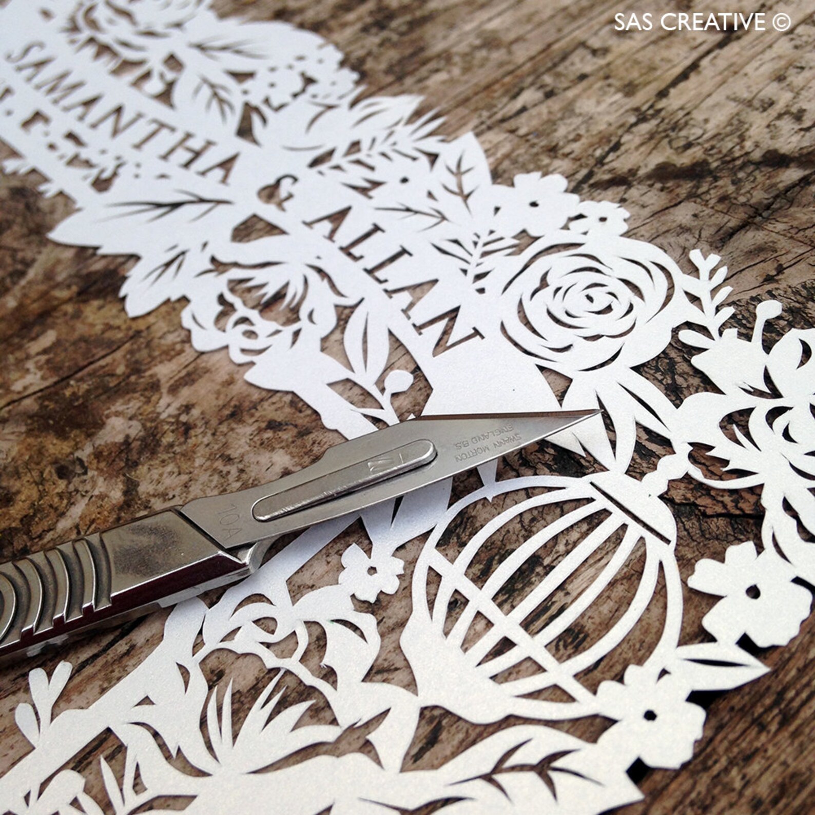 Papercut Photo Frame Template for Wedding Day / First Wedding - Etsy UK