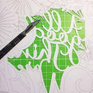 Papercut Template 'all Good Things Are Wild and Free' PDF JPEG for ...