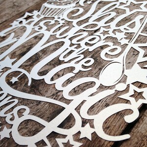 Cake Papercut Template: 'this is Where the Magic Happens' (SVG, PDF ...