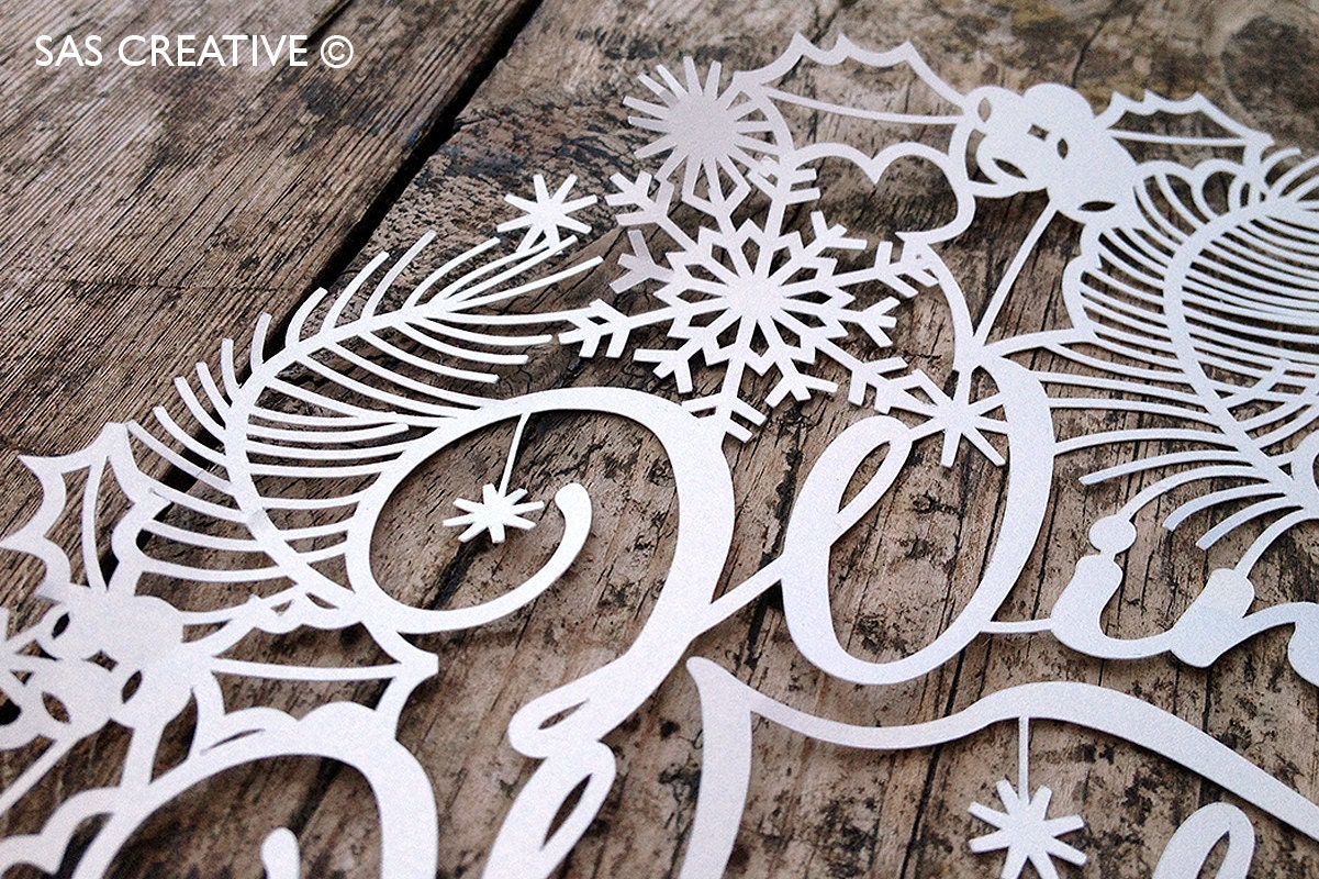 Christmas Papercut Template 'winter Wonderland' PDF - Etsy