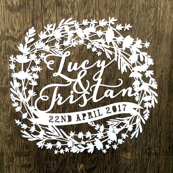 Wedding Papercut - Etsy UK