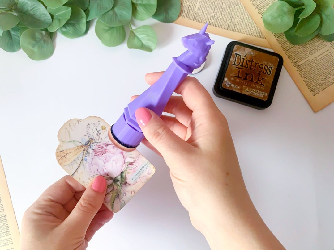 Unicorn Ink Dauber Blending Tool With Velcro for Ink Pads – Ideal for ...