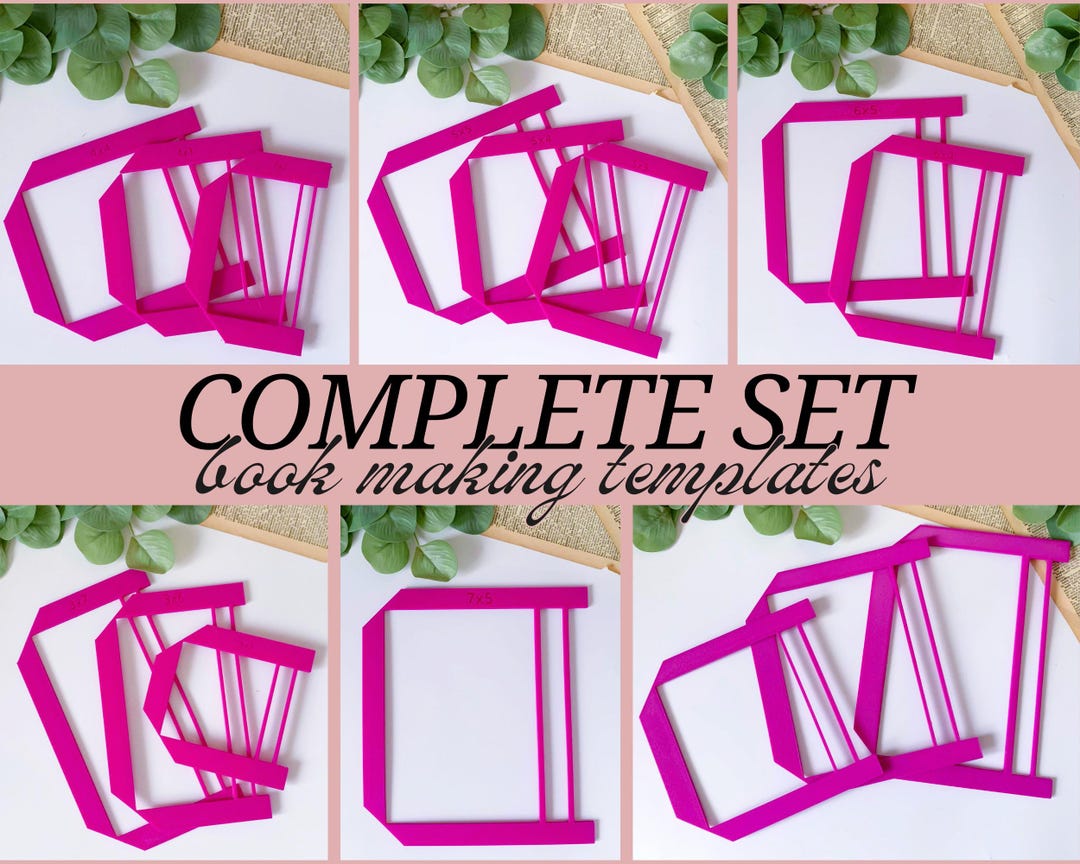 Book Binding Template Set: PLA Stencils for Journals & Notebooks - Etsy