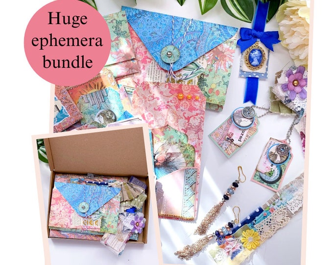 Huge Mystery Journal Pack - Bundle of Handmade Ephemera and Journaling ...