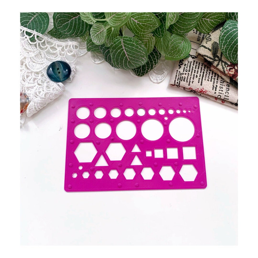 Basic Shape Planner Stencil for Journalling, Scrapbooking, Sketching ...